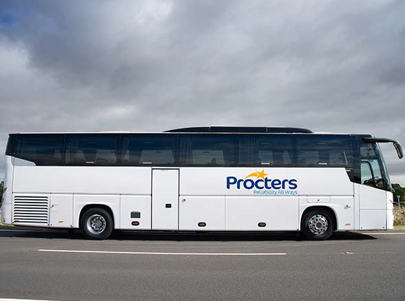 Standard Coach Hire | Comfort, Quality & Safety | Procters Coaches