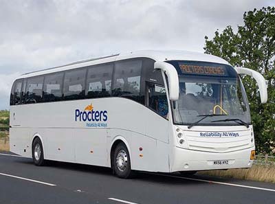 Yorkshire Coach Hire | Executive & Luxury Coaches | Procters Coaches